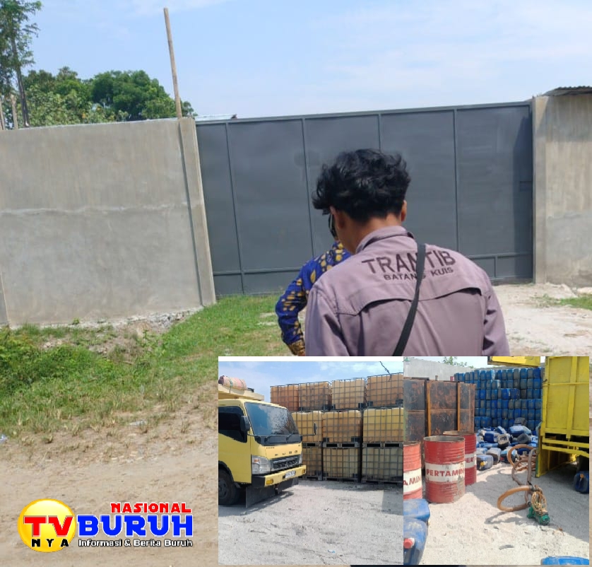 Diduga Gudang Ilegal Pengepul Solar dan Pertalite Milik Agus Salim di ...